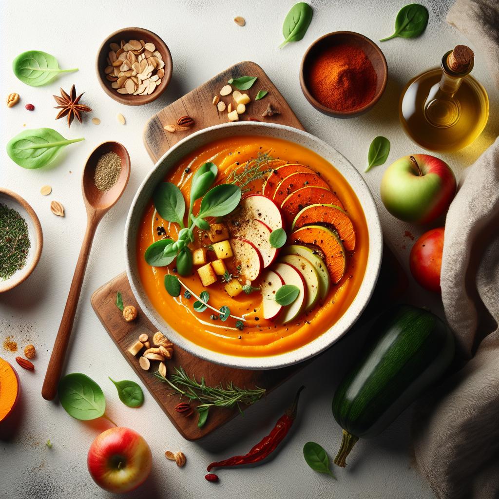 Velvety Roasted Squash & Apple Soup: A Cozy Fall Delight - RecipeSurge